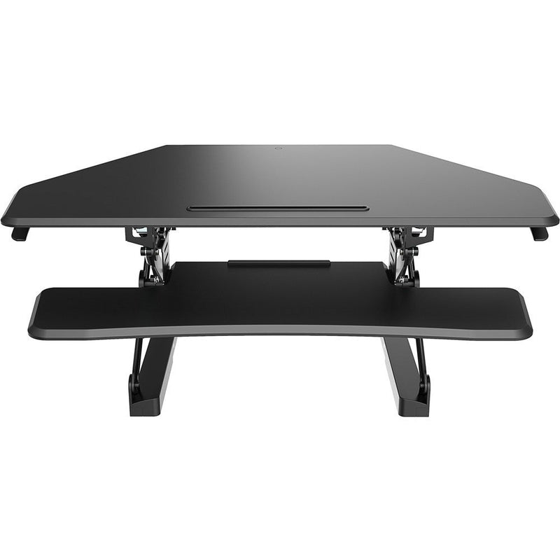 Arise Corner Deskalator Sit Stand Riser 1050W x 588D x 120-420mmH Black ...