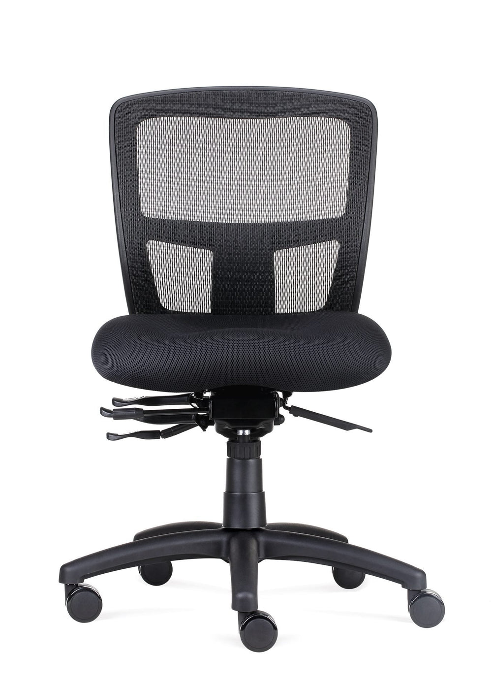 Ergo Task Chair High Mesh Back Black Fabric | Office Furniture Designs