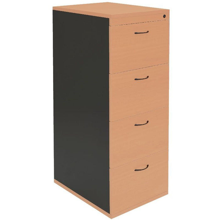 Rapid Worker Filing Cabinet Beech And Ironstone | Office Furniture Designs